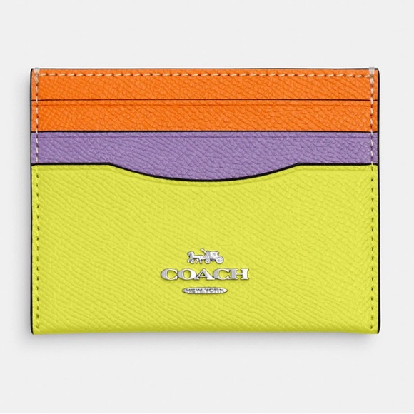 Coach | Accessories | Coach Slim Id Card Case In Colorblock | Poshmark